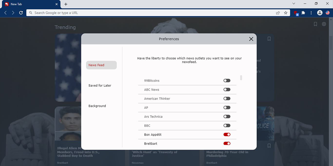 TUSK Browser - The Free Speech Browser and Search Engine